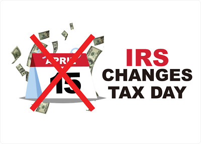IRS CHANGES TAX DAY| Laminated Vinyl Decal Sticker Label | eBay
