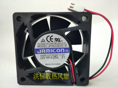 1 PCS JAMICON Fan JF0625B1H-R DC 12V 0.23A 2 Pin 60*60*25mm cooling fan ...