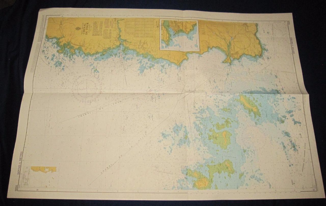 Admiralty Charts Map #3345 Chenal du Four, 1998 ed. | eBay