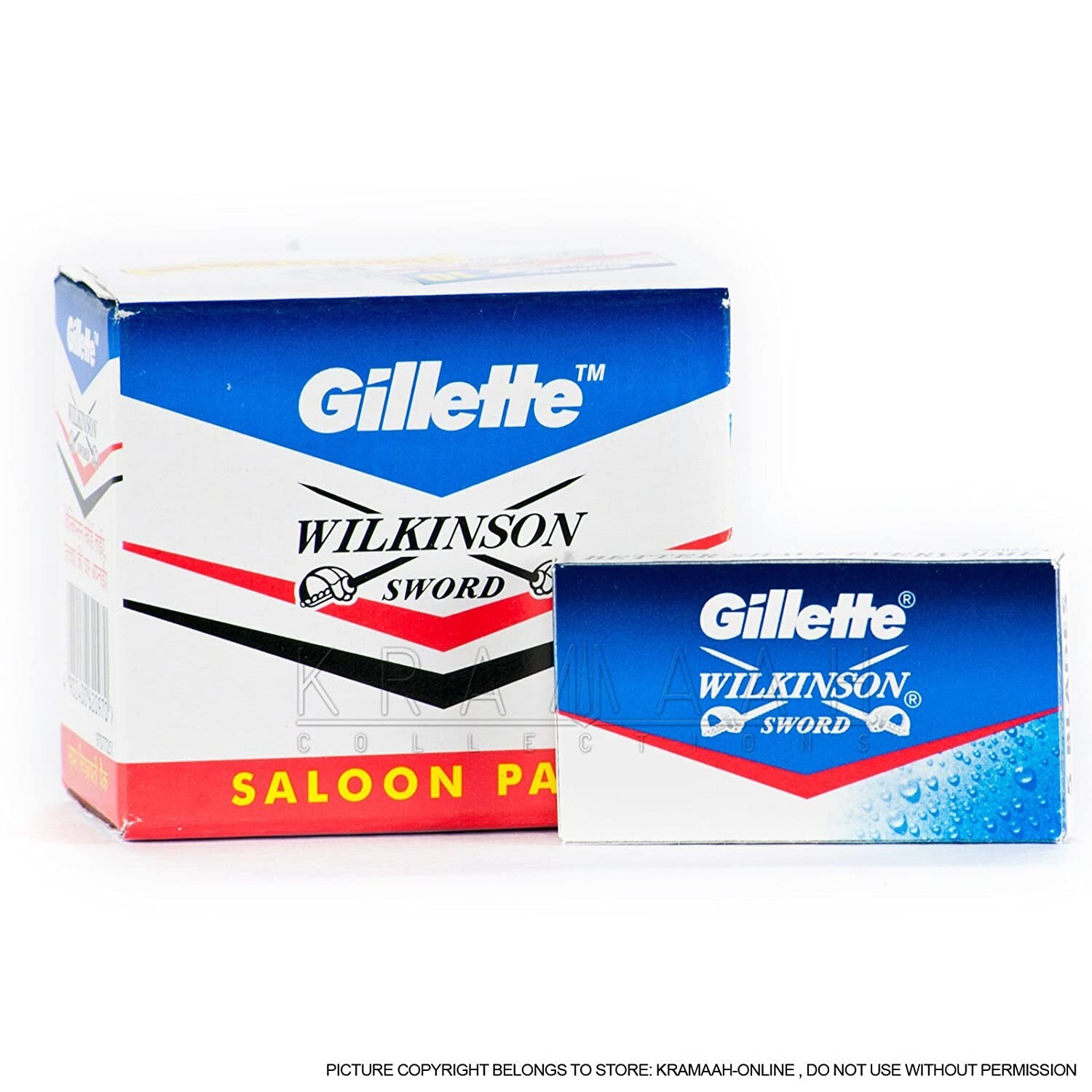 Gillette Wilkinson Sword Double Edge Razor Blades (Pack Of 2) 100 ...