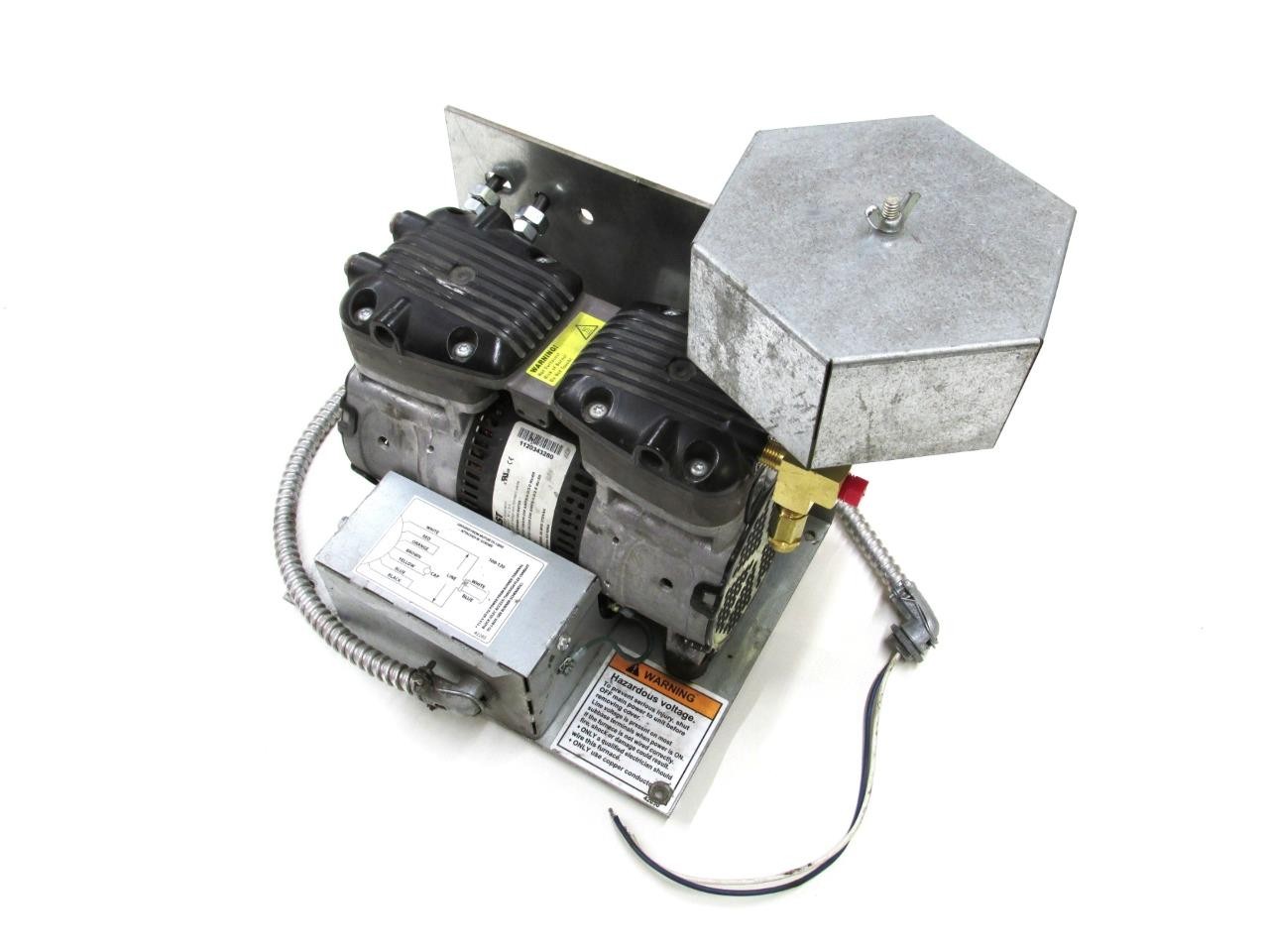 Dual Piston Gast Air Compressor Kit for Clean Burn, Lanair Waste Oil ...