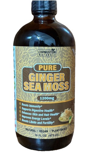 Pure Ginger Sea Moss By Livingston Natural Herbal Labs, Plant-Based ...