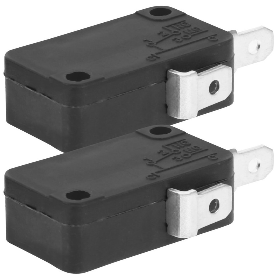 2 Pcs Normally Open Micro Switch Replacement Part Microwave Oven | eBay ...