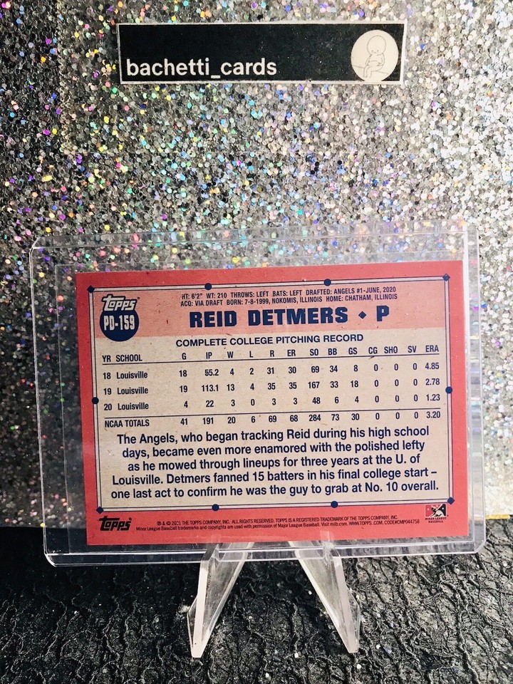 2021 Topps Pro Debut Reid Detmers #PD-159 AZL Angels Rookie RC | eBay