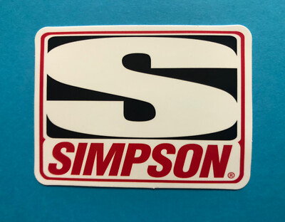 Simpson Racing Gear. sticker *Glossy* Approx Size: 3.15”X 2.66” Self ...