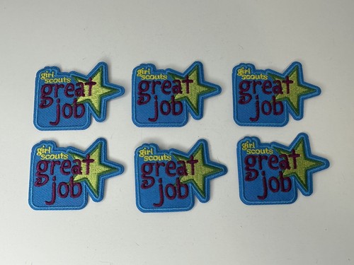 Lot Of 6 - Girl Scouts Great Job Iron-on Patch - Unofficial | eBay