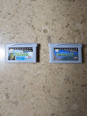 GBA Video Shrek and Shrek 2 for Nintendo Gameboy Advance TESTED! | eBay
