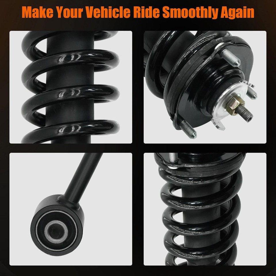 Pair Front Shock Absorber Struts Assys For Toyota Land Cruiser 120 ...