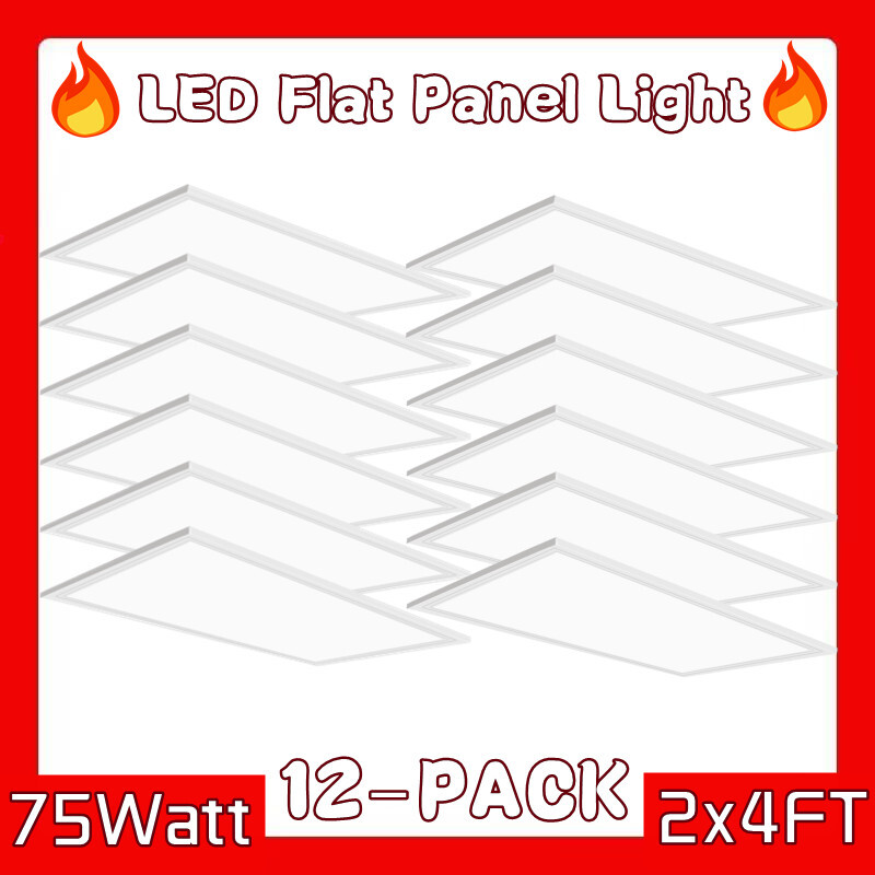 2x2 FT LED Flat Panel Troffer Light,2x4 FT Recessed Back-Lit Drop ...