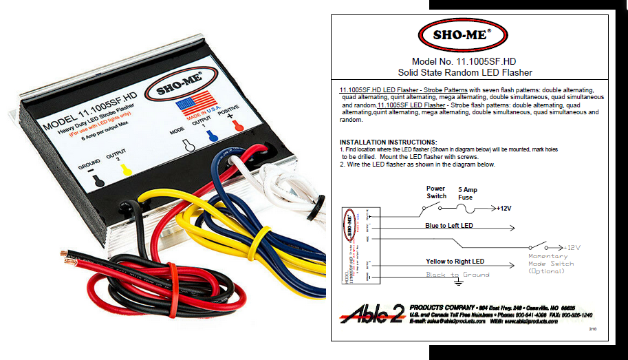 SHO-ME LED FLASHER 11.1005SF-HD Heavy Duty | eBay