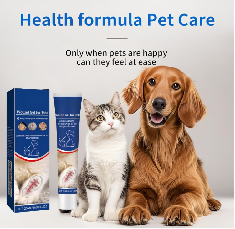 Pet Wound Care Gel for Dogs Cats Protective Skin Barrier Quick Apply ...