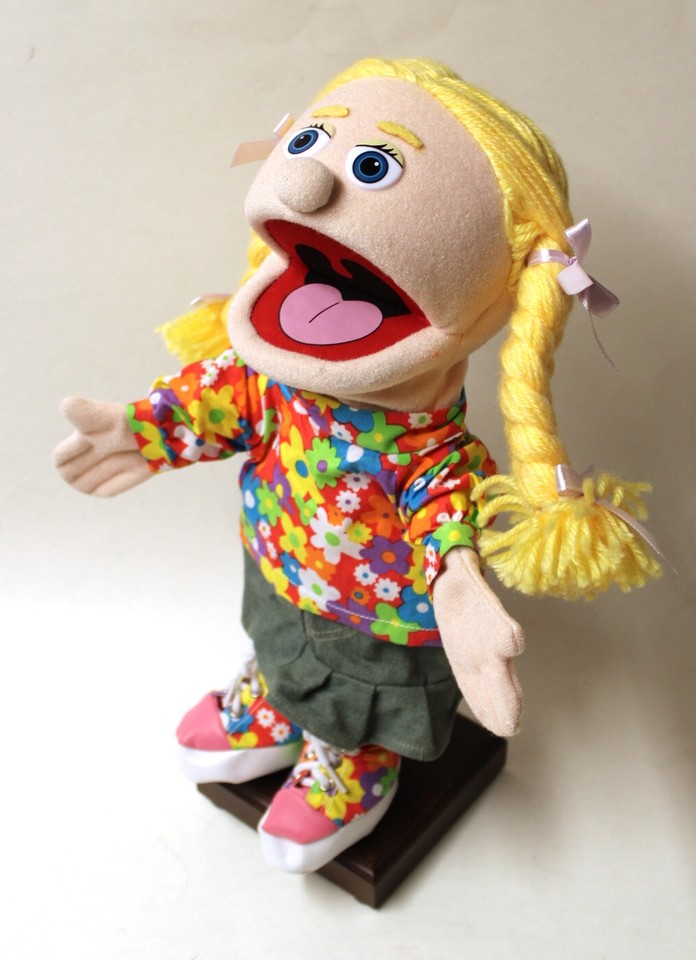 Girl with Yellow Hair Hand Puppet 15 Inch | eBay