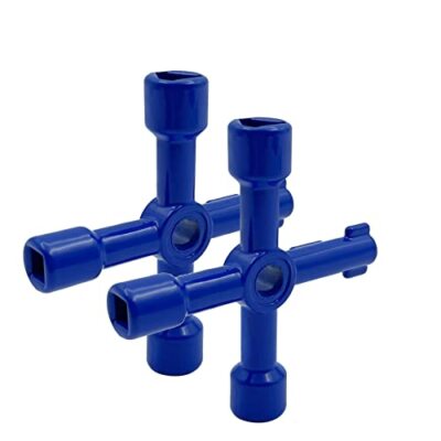 2 Pack 4-Way Multifunctional Utility Key Universal Cross Key Gas Meter ...