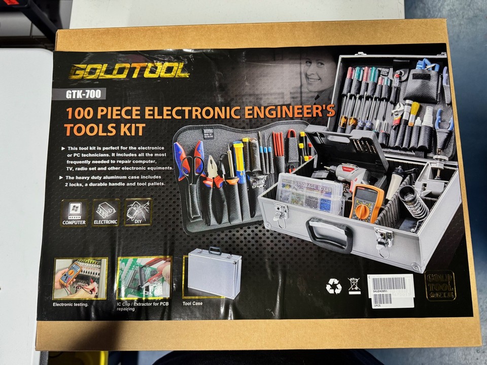 100 Piece Professional Electronics Tool Kit- New | eBay