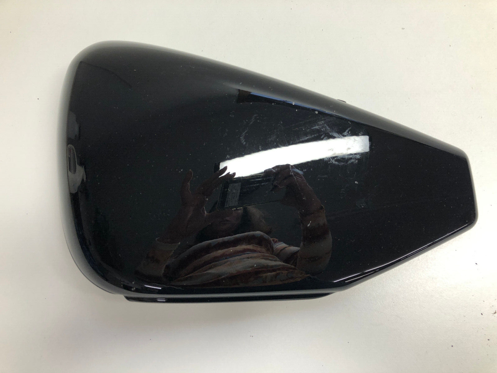Genuine Motorcycle Battery Cover Original Black Vivid | eBay