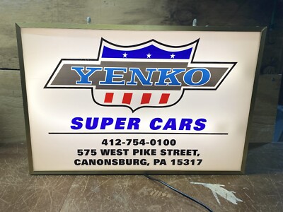 Large lighted Yenko Chevrolet Sign Yenko Camaro Yenko Chevelle Yenko ...