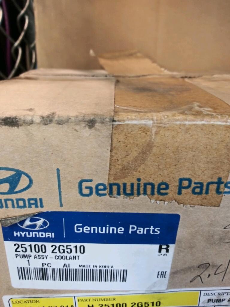 Hyundia Water Pump Assy OEM part 25100-2G510 | eBay