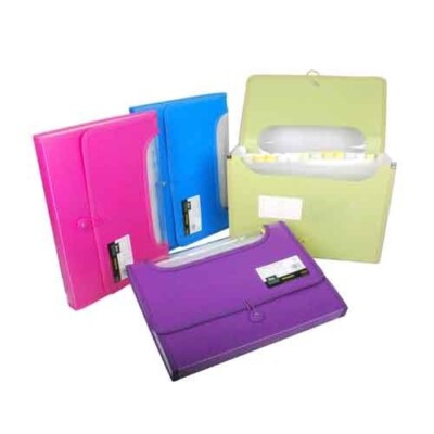 Filexec Expanding File EZ View Window 13 Pockets Letter Asst Color ...