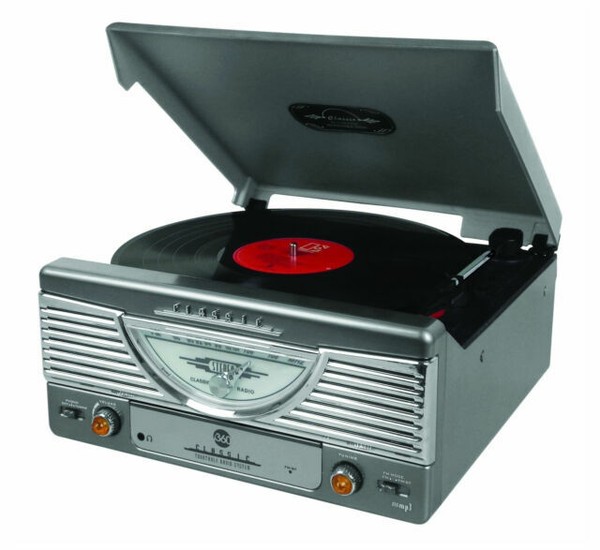 I360 Classic Retro Vinyl Record Player FM Radio Mp3 Converter Speakers ...
