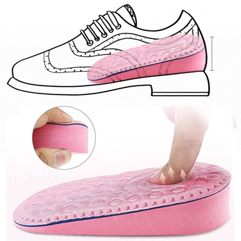 Lift Height Increase Shoes Insoles Inserts Pads For Arch Support Soft ...