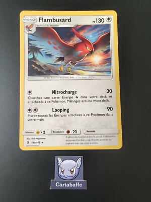 Carte Pokémon Flambusard 111/145 Rare SL2 Gardiens Ascendants | eBay