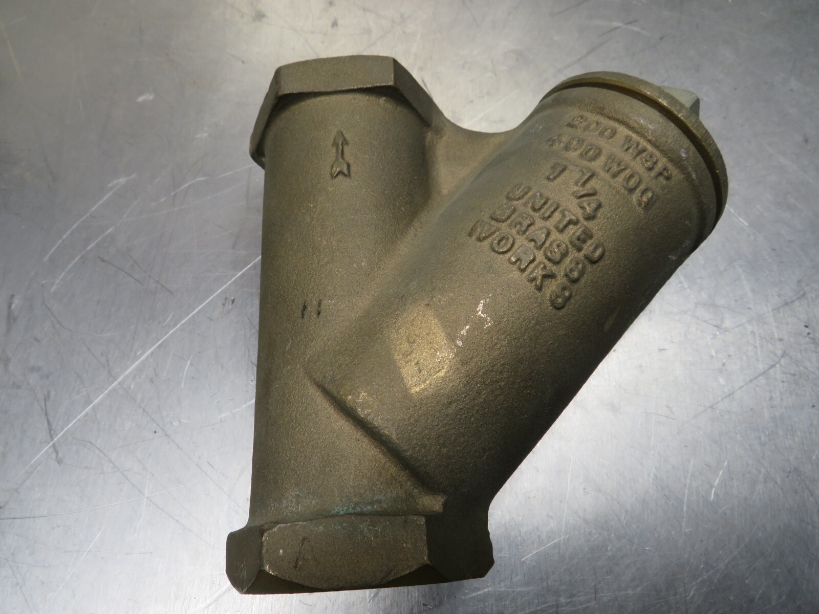 United Brass Works 1-1/4" 200WSP 400WOG Bronze Y-Strainer | eBay