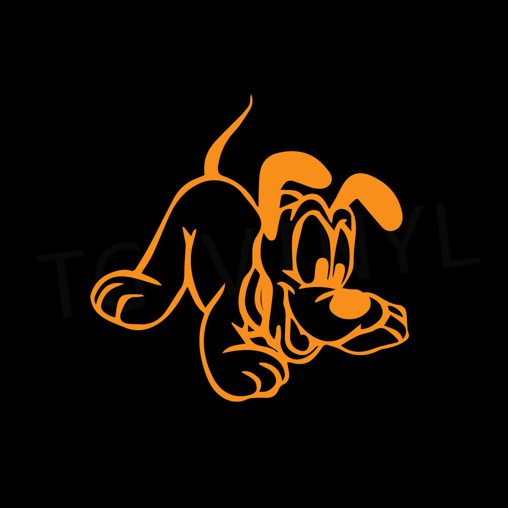 6" PLUTO Vinyl Decal Sticker Car Window Laptop Disney Dog Puppy Mickey ...