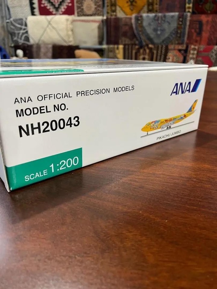 Ana Trading Ana Boeing 747-400 Pikachu Jumbo Jet Diecast Model Airplane ...