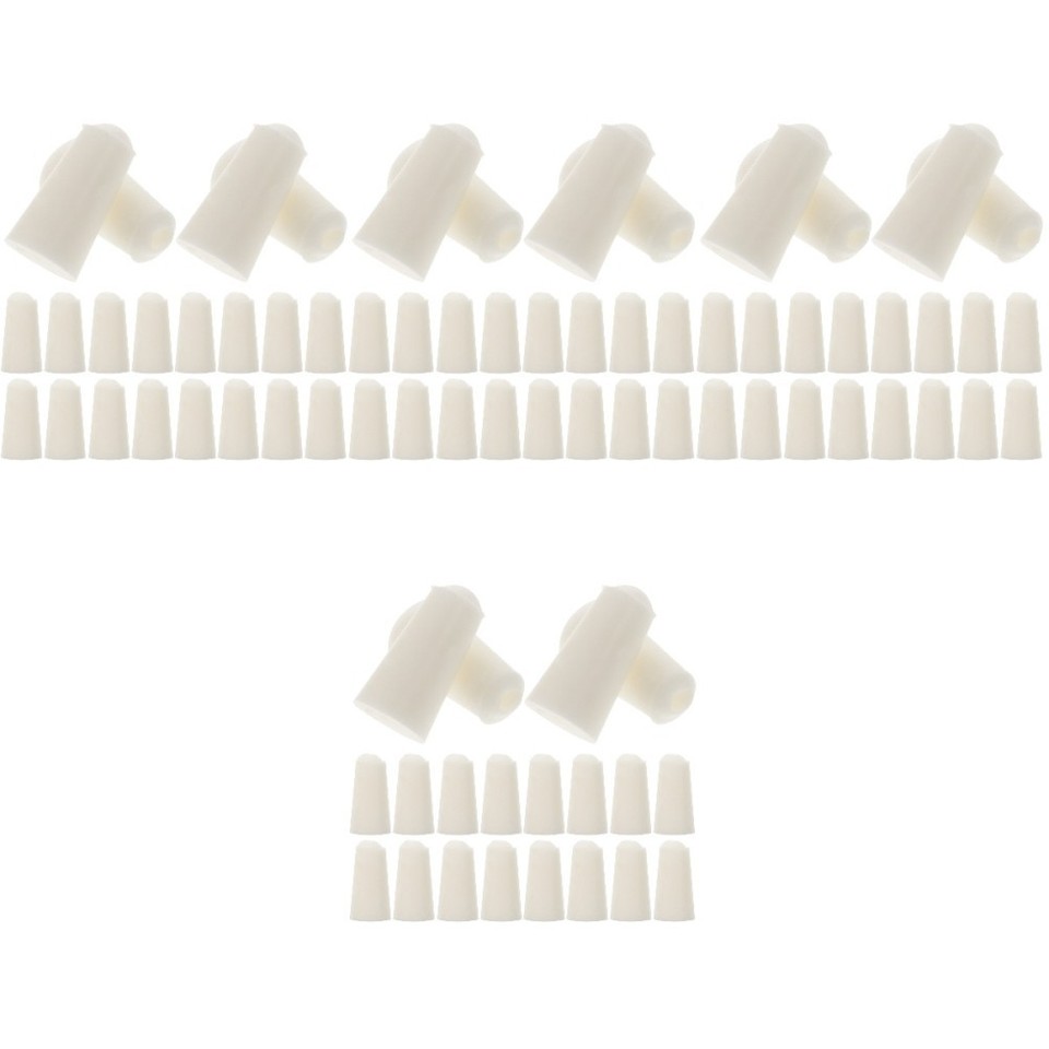 80 pcs Silicone Stoppers Test Tube Sealing Plugs Flask Stoppers Conical ...