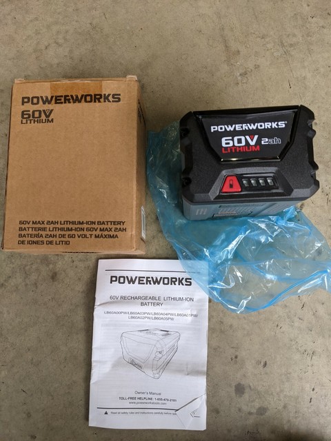 PowerWorks 60v 2ah Battery LB60A00PW for sale online | eBay