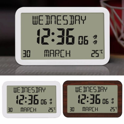 Easy To Read Controlled Calendar Clock Displays Time Day Date ...