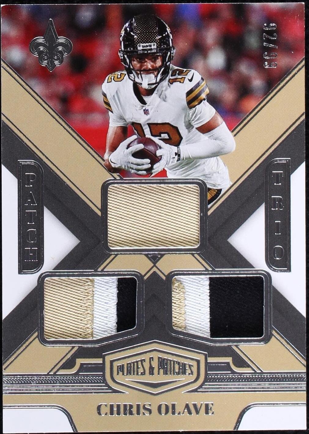 2023 Panini Plates & Patches - Patch Trio Chris Olave #PT-CO /99 (MEM ...