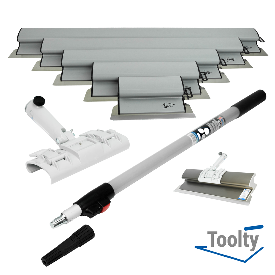 Finishing Skimming Spatula Flexible Stainless Steel Blade Plastic ...