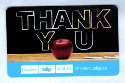 CHAPTERS ( Canada ) Thank You Teacher ( 2010 ) Gift Card ( $0 ) | eBay