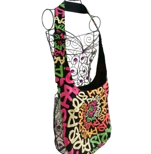 Robin Ruth "PARIS" Canvas Tote Crossbody Bag Purse Pocket Lined ...