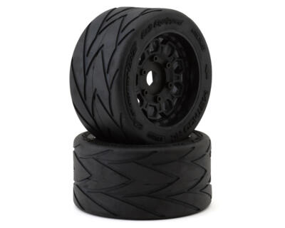 Method RC Velociter Belted Pre-Mount 1/7 On-Road Rear Tires (Black) (2 ...