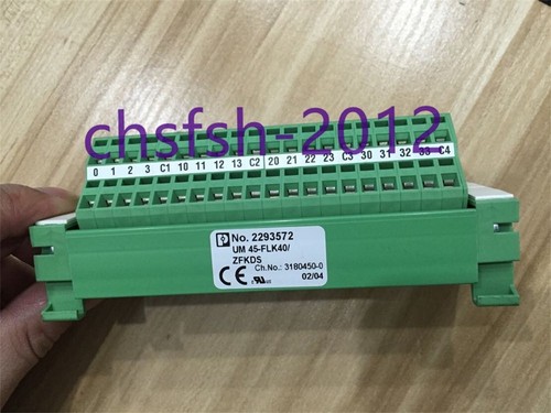 1 PCS Phoenix Contact 40 Pin Terminal Module UM 45-FLK40/ZFKDS 2293572 ...