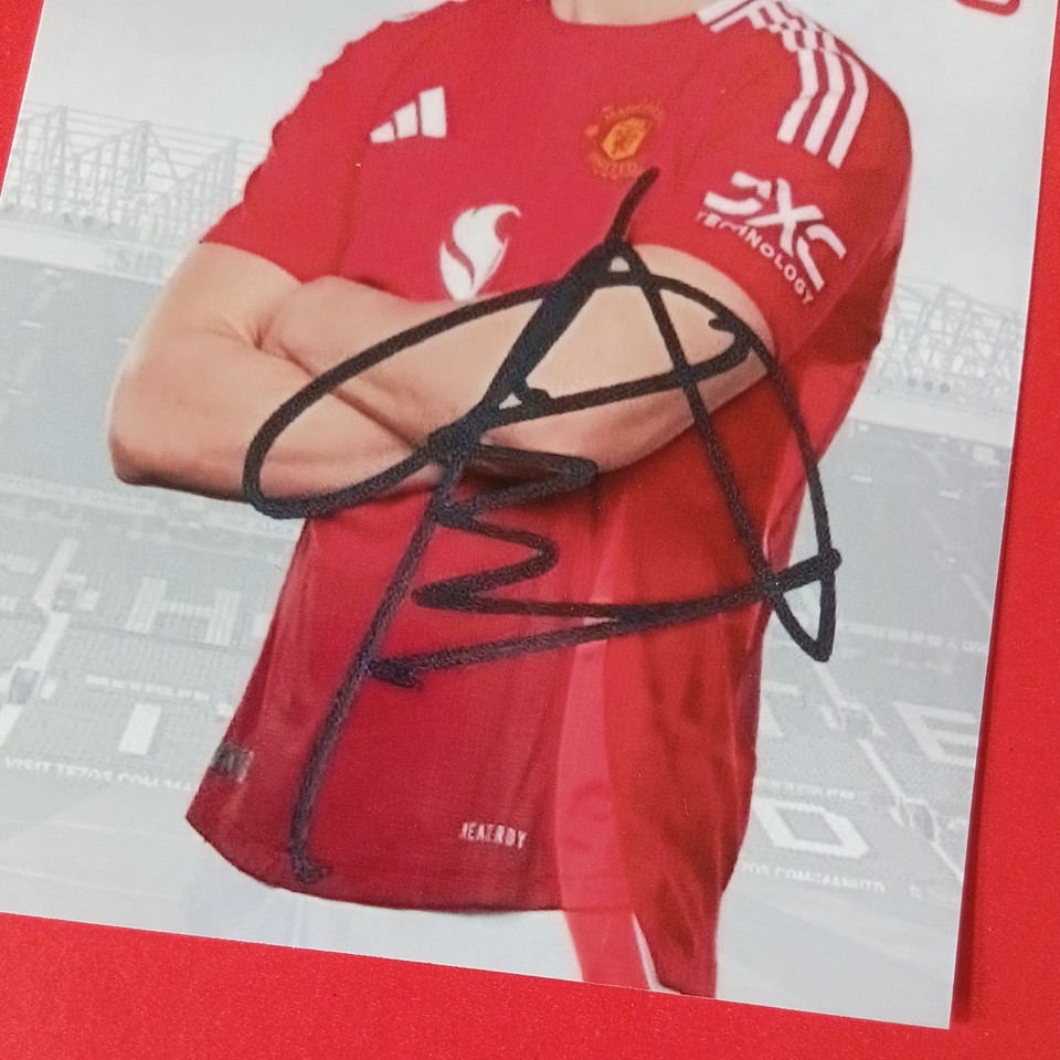 RASMUS HOJLUND SIGNED AUTOGRAPHED PHOTO MANCHESTER UNITED FC | eBay UK