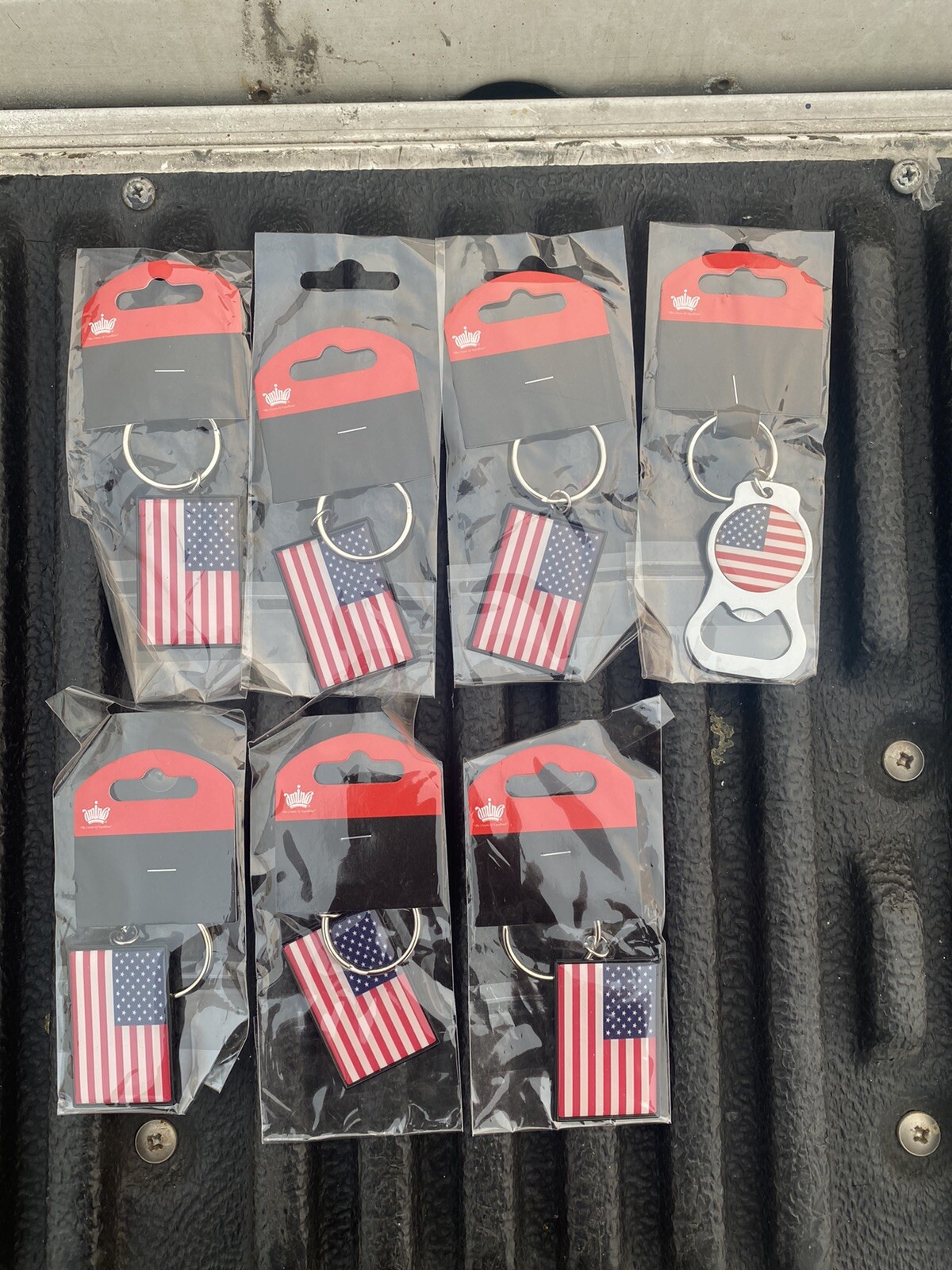 Patriotic Keychain US Flag Lot of 7 keychains Americana July 4 ...