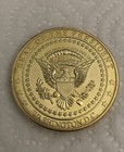 OBAMA CHALLENGE COIN TWO (2) PRESIDENT INAUGURATION USA DEMOCRAT GOLD ...