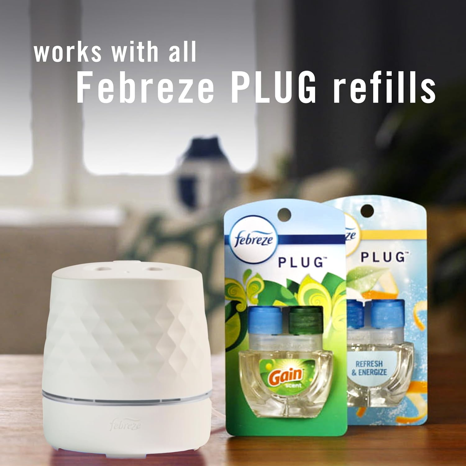 Febreze PLUG Scent Booster Starter Kit, Oil Diffuser, Air Freshener ...