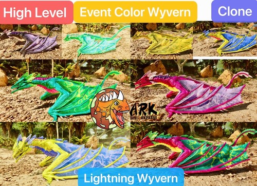 ark survival ascended pve High Level Event Color Lightning Wyvern Clone ...