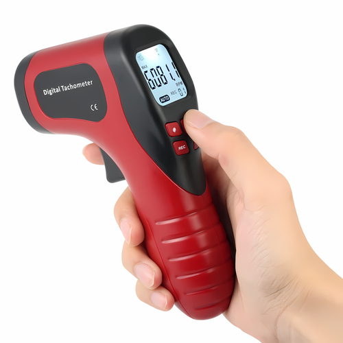 Digital Photo Laser Tachometer Non Contact Speed Gauge Gun RPM Tach ...