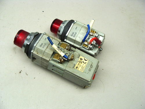 LOT OF 3 IDEC RED PUSHBUTTON AOLD212611N-R 120-660VAC TWR 858T | eBay