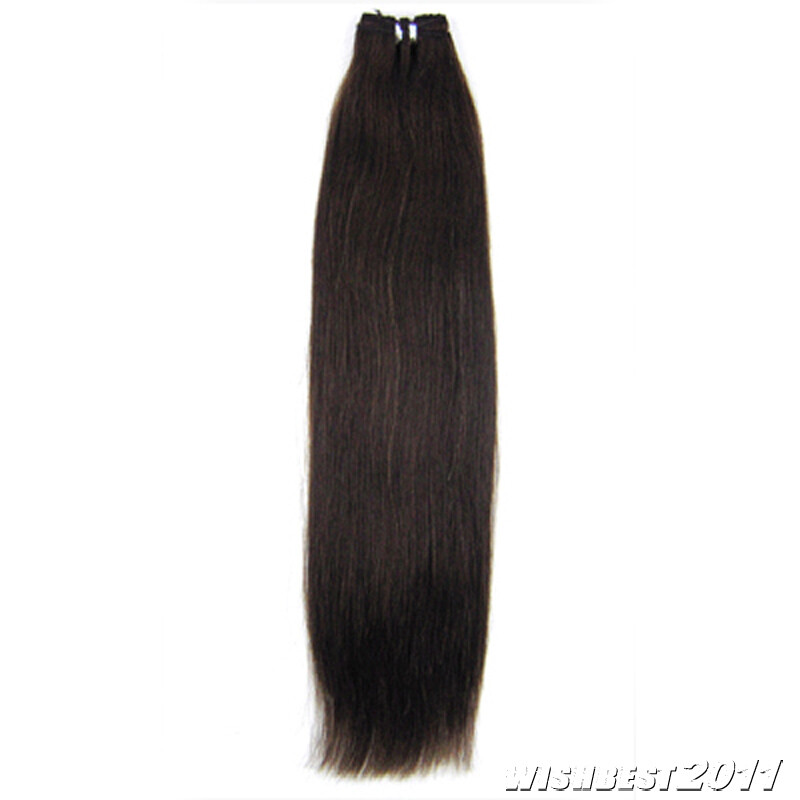 Full Head Double Weft Sew in Weft Hair Extensions Weave Real Human Hair ...