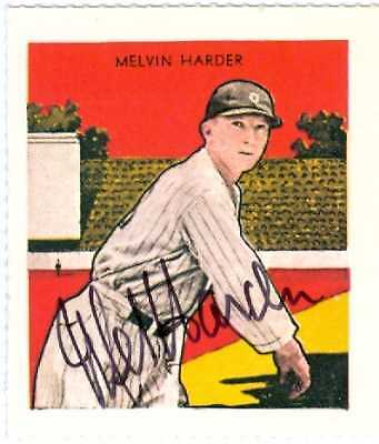 Mel Harder autographed Baseball Card (Cleveland Indians) Dover Reprint ...