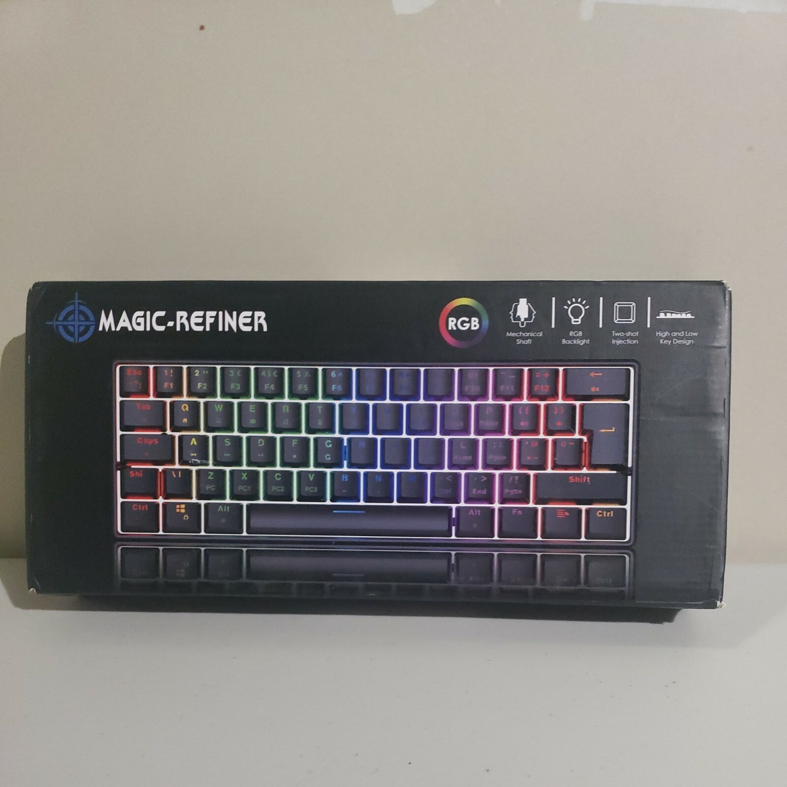 Magic-Refiner MK21-61 Keys RGB Backlit Mechanical Gaming Keyboard ...