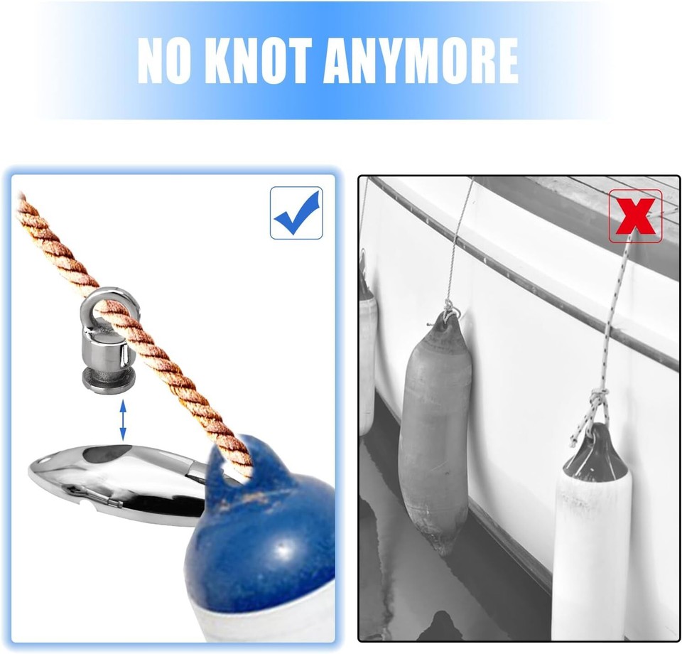 2pcs Quick Release Fender Hanger Set Bimini Top Deck Hinge For Pontoon ...