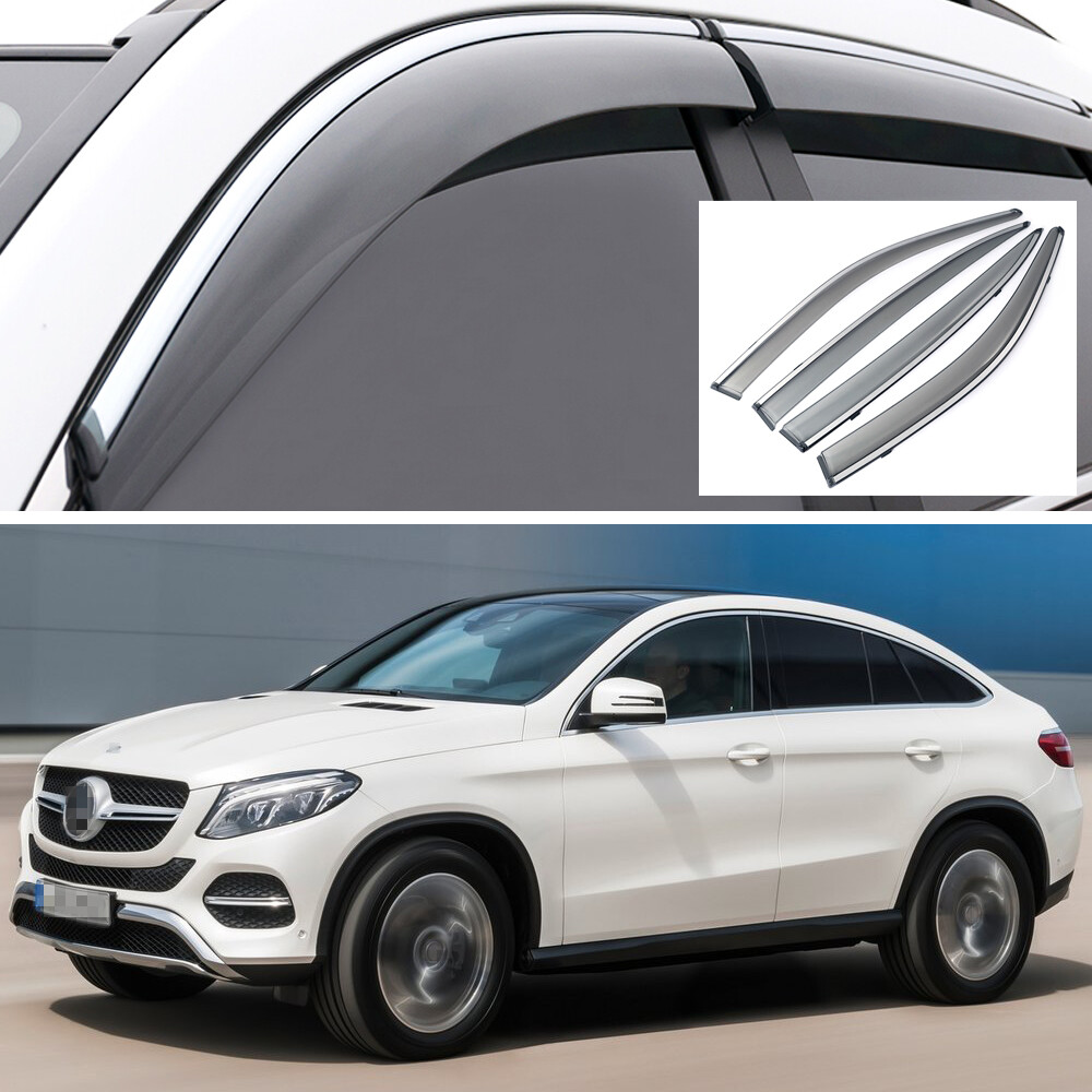 Rain Guards Vent Shade Deflector Window Visor for 2016-2020 Mercedes ...
