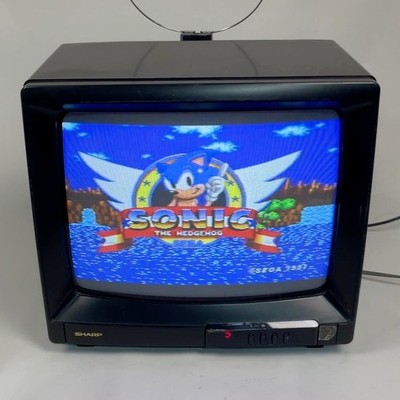 Sharp 14" Inch CRT TV Retro Gaming Television Screen | Black | RF Input ...